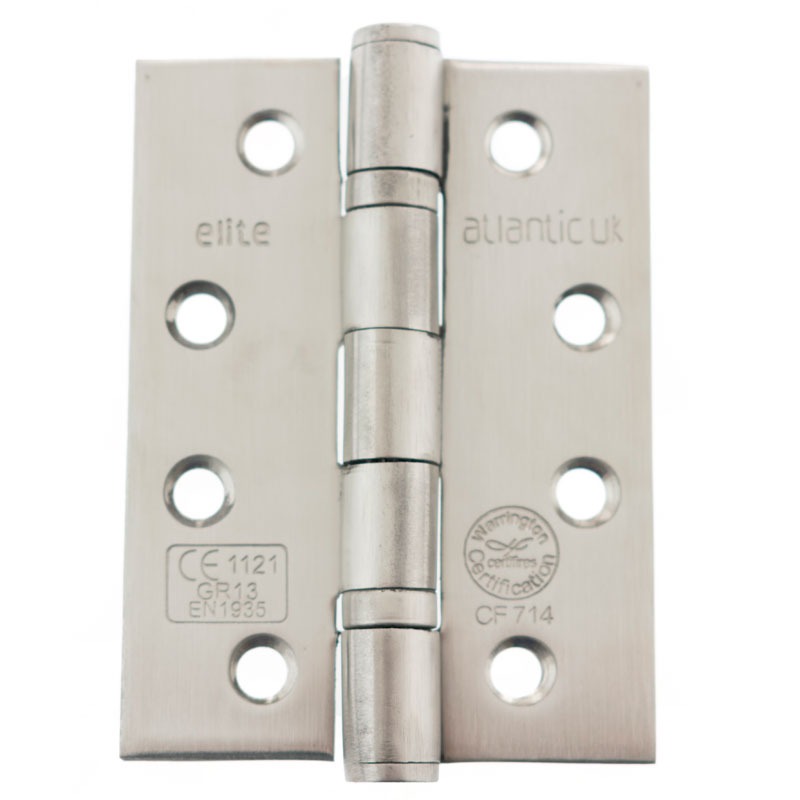 Grade 13 Ball Bearing Butt Hinges 4" x 3" Satin Stainless Steel ...