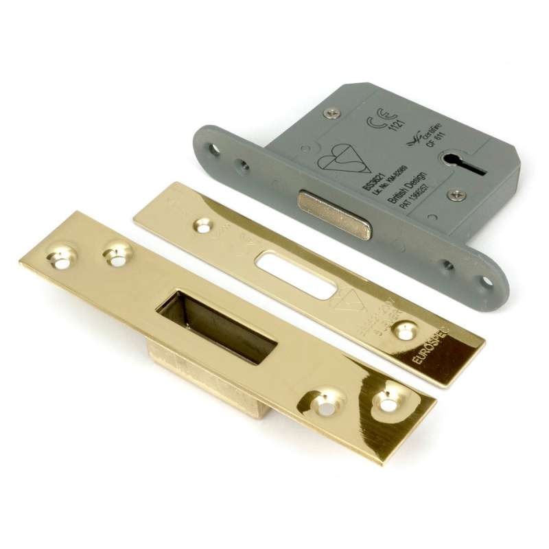 From The Anvil 5 Lever Deadlock 2.5" PVD Brass Key Differ - Broughtons ...