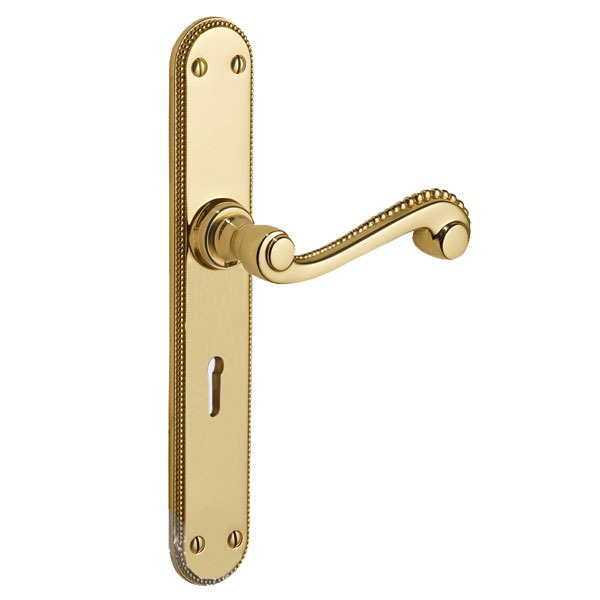 Brassart Princess 925 Lock Door Handles Polished Brass Unlacquered ...