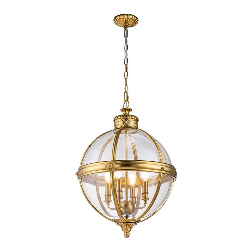 Feiss Adams 4 Light Pendant Chandelier British Bronze - Broughtons ...