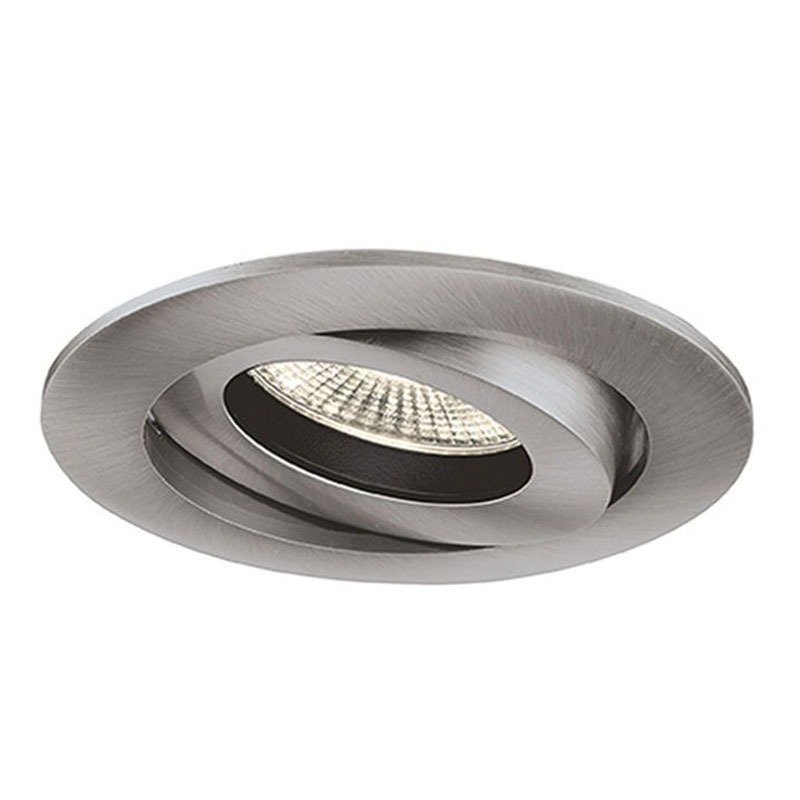 Adjustable Recessed Downlight Spotlight 3000K Satin Nickel - Broughtons ...