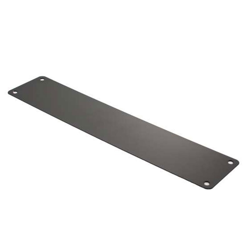 Finger Plate 300mm x 75mm Matt Black - Broughtons Lighting & Ironmongery