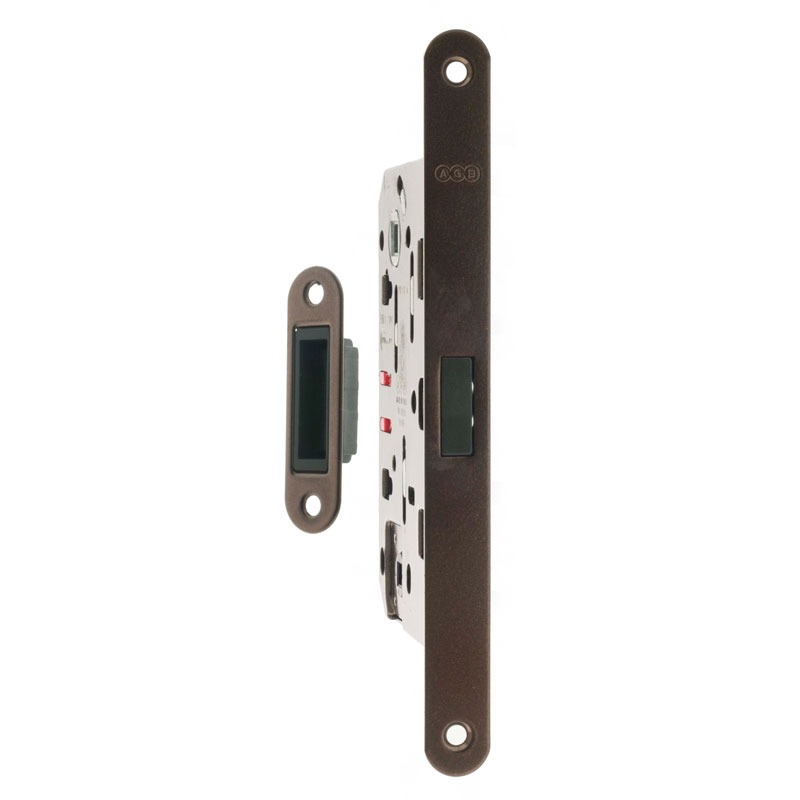 AGB Polaris Magnetic Bathroom Lock 50mm Backset Bronze - Broughtons ...