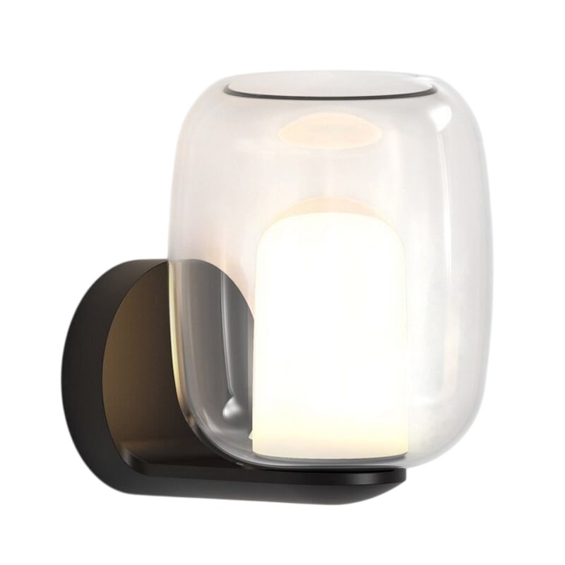 Aquina Bathroom Wall Light Matt Black - Broughtons Lighting & Ironmongery