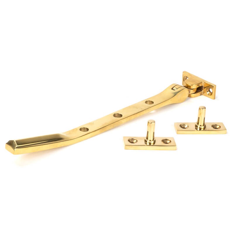 From The Anvil Art Deco Window Stay 8" Polished Brass - Broughtons ...