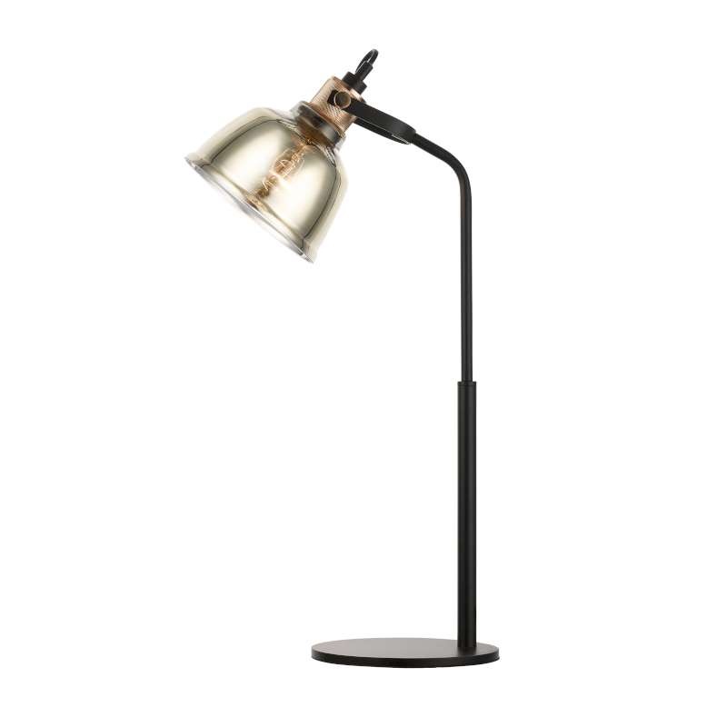 Ava Table Lamp Gold & Matt Black - Broughtons Lighting & Ironmongery