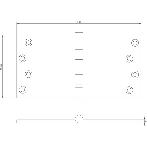 Projection Hinge P1566 102x200mm Antique Brass - Broughtons Lighting ...