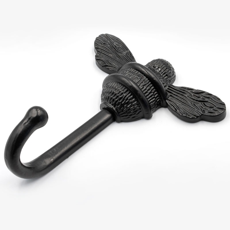 Bee Coat Hook Black - Broughtons Lighting & Ironmongery