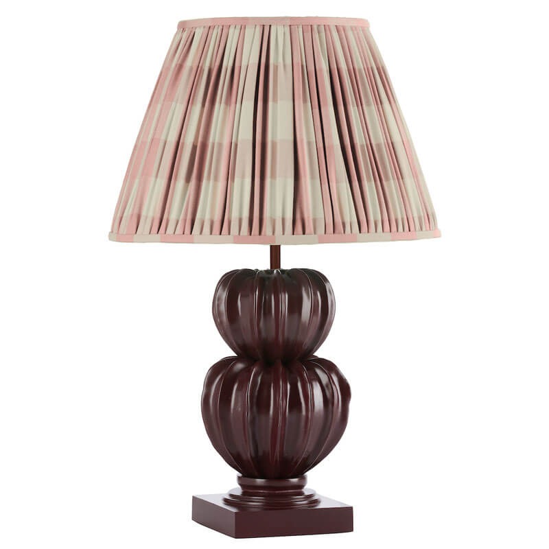 David Hunt Botany Table Lamp Base Aubergine - Broughtons Lighting ...
