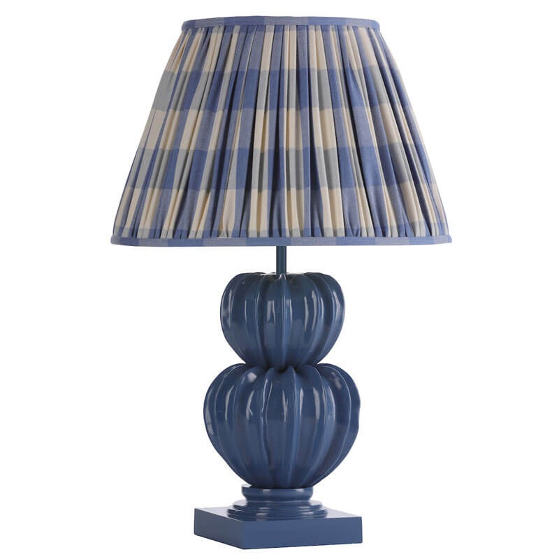David Hunt Botany Table Lamp Base Amalfi Blue - Broughtons Lighting ...