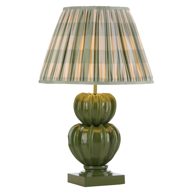 David Hunt Botany Table Lamp Base Juniper Green - Broughtons Lighting ...