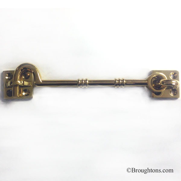 Aston Cabin Hook 152mm Polished Brass Unlacquered - Broughtons Lighting ...