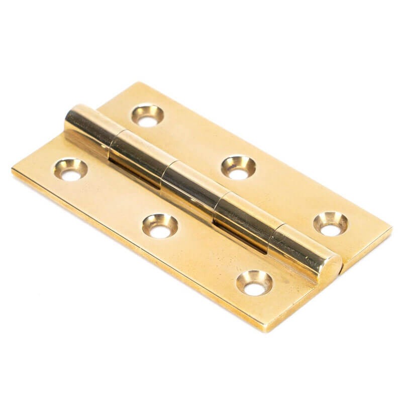 From The Anvil Cabinet Hinge 2.5" Polished Brass - Broughtons Lighting ...