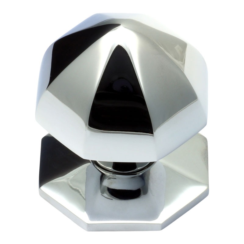 Carousel Small Centre Door Knob Polished Chrome - Broughtons Lighting & Ironmongery