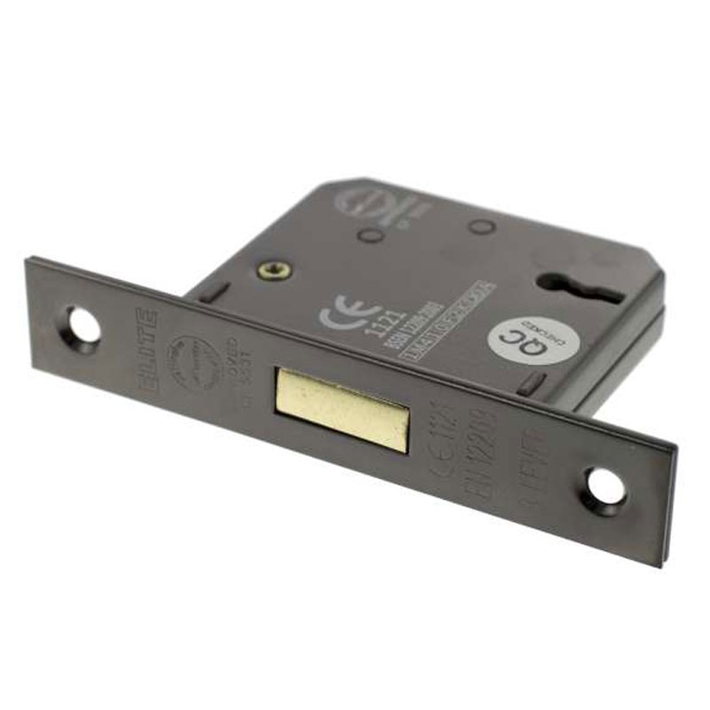 Mortice Deadlock CE Marked 2.5" Black Nickel - Broughtons Lighting ...