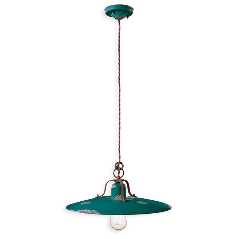 Ferroluce Ceiling Light C1443 Vintage Verde - Broughtons Lighting ...