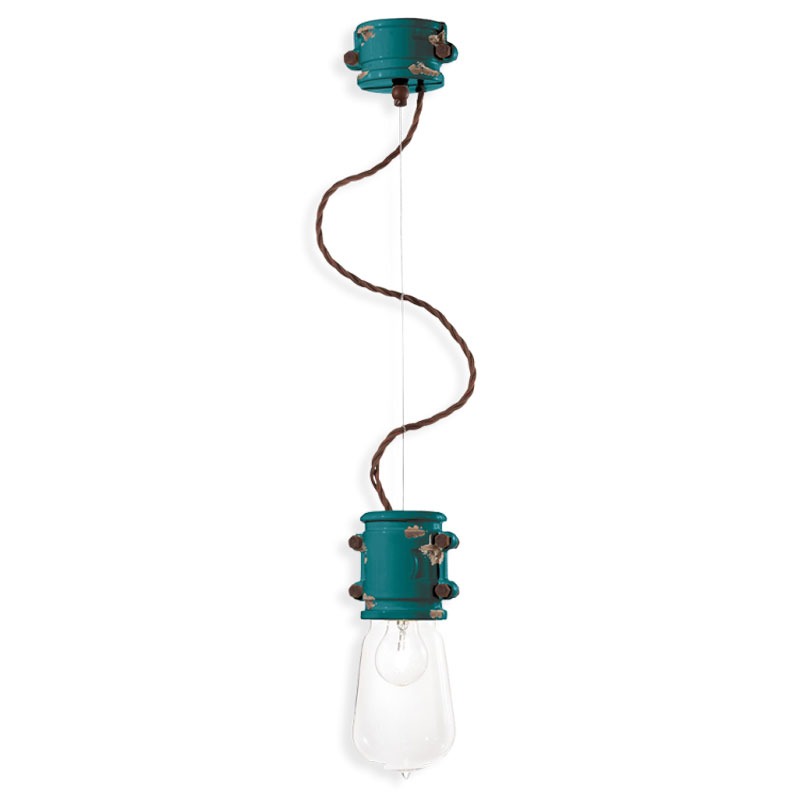 Ferroluce Ceiling Light C1520 Vintage Verde - Broughtons Lighting ...