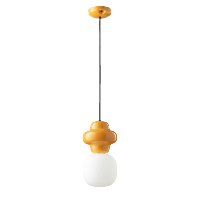 Ferroluce Copacabana Ceiling Light C2681 Giallo - Broughtons Lighting ...