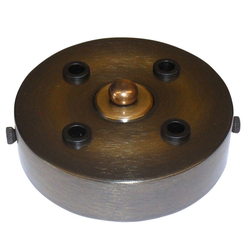 Ceiling Rose 4 Outlets Antique Brass - Broughtons Lighting & Ironmongery