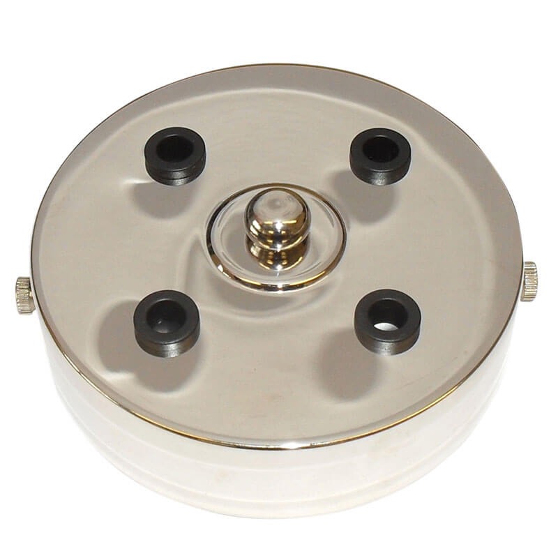 Ceiling Rose 4 Outlets Nickel - Broughtons Lighting & Ironmongery
