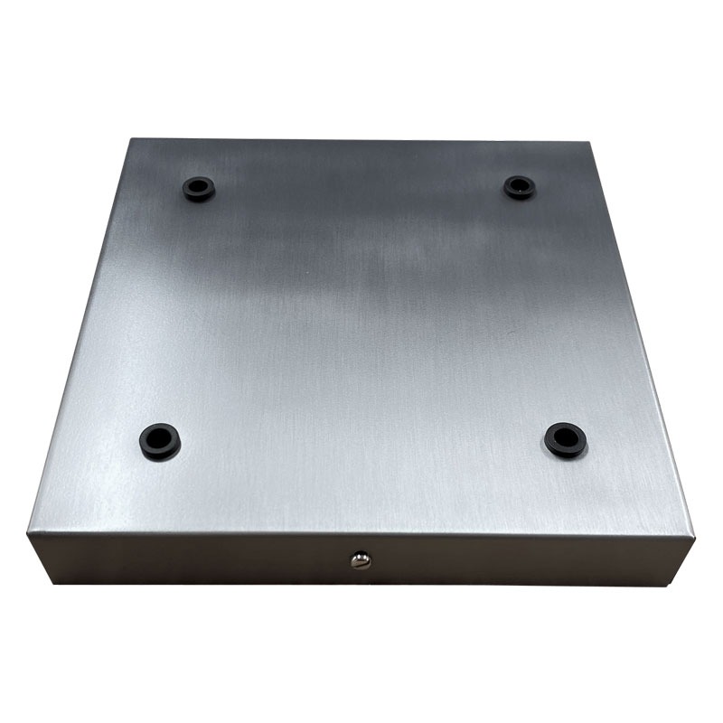 Ceiling Square Rose 4 Outlets Brushed Steel - Broughtons Lighting ...