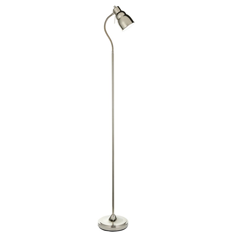 Classic Flexi Reader Floor Lamp Polished Nickel - Broughtons Lighting & Ironmongery