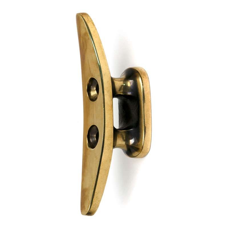 From The Anvil Cleat Hook Aged Brass - Broughtons Lighting & Ironmongery