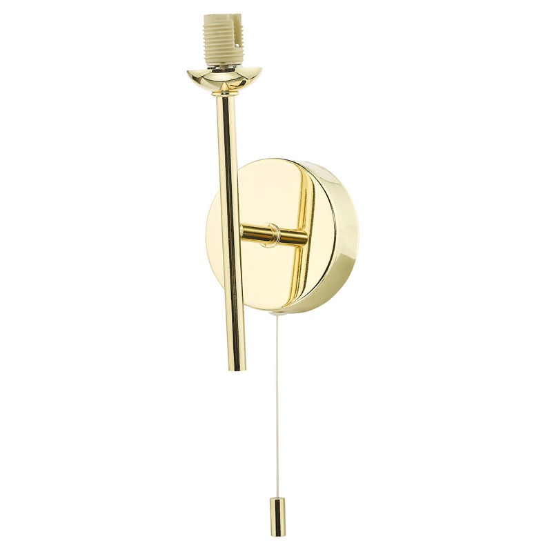 Cohen Single Wall Light Polished Gold - Broughtons Lighting & Ironmongery