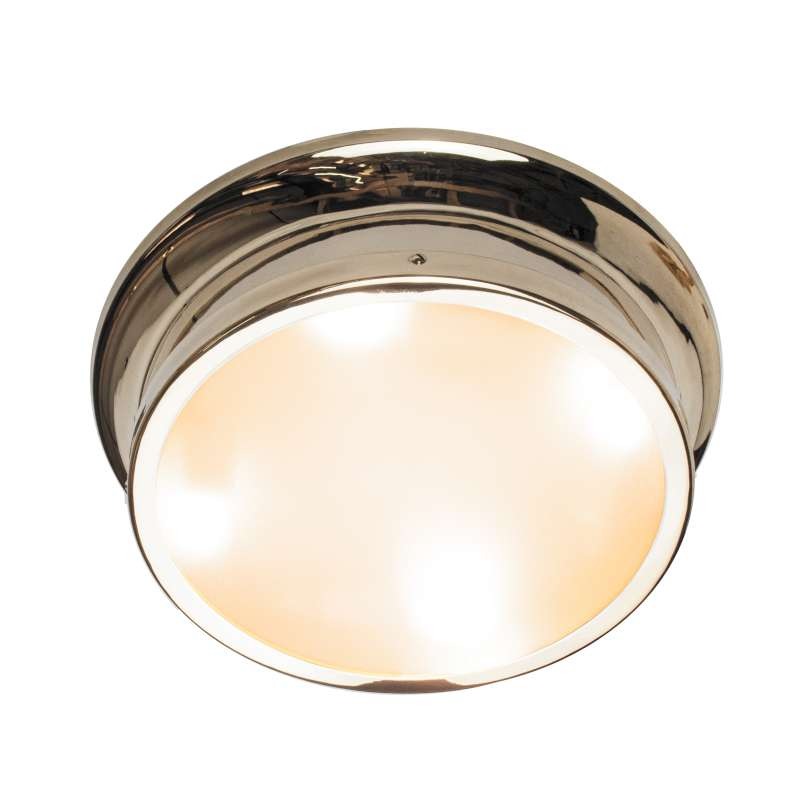 Deco Large Round Bulkhead Light IP44 Nickel - Broughtons Lighting ...
