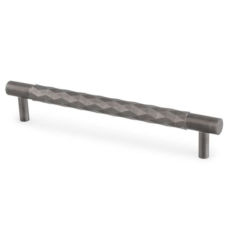 Diamond Pattern Cabinet Handle 160mm Dark Bronze PVD - Broughtons ...