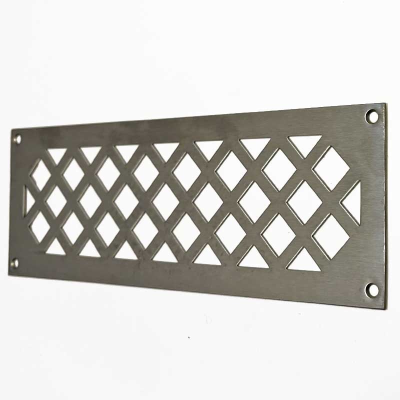 Diamond Pattern Air Vent Cover 9"x 3" Satin Stainless Steel ...