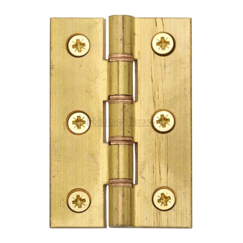Heritage Double Phosphur Hinges HG99-345 3" Natural Brass - Broughtons ...