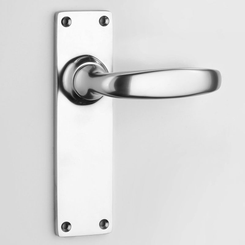 Aston Door Latch Handles Polished Chrome - Broughtons Lighting ...