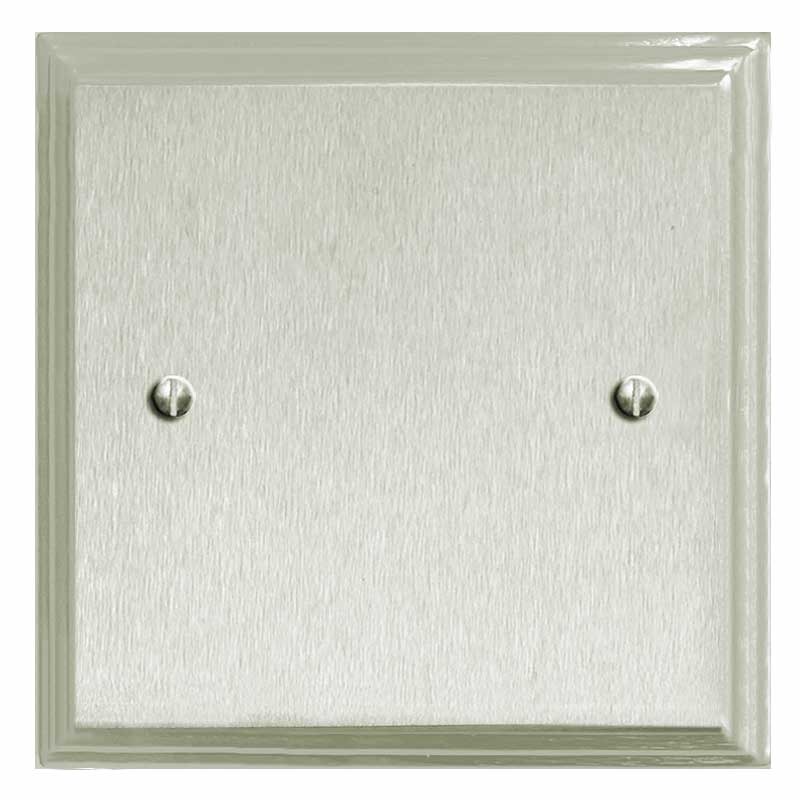 Edwardian Single Blank Plate Satin Nickel - Broughtons Lighting ...