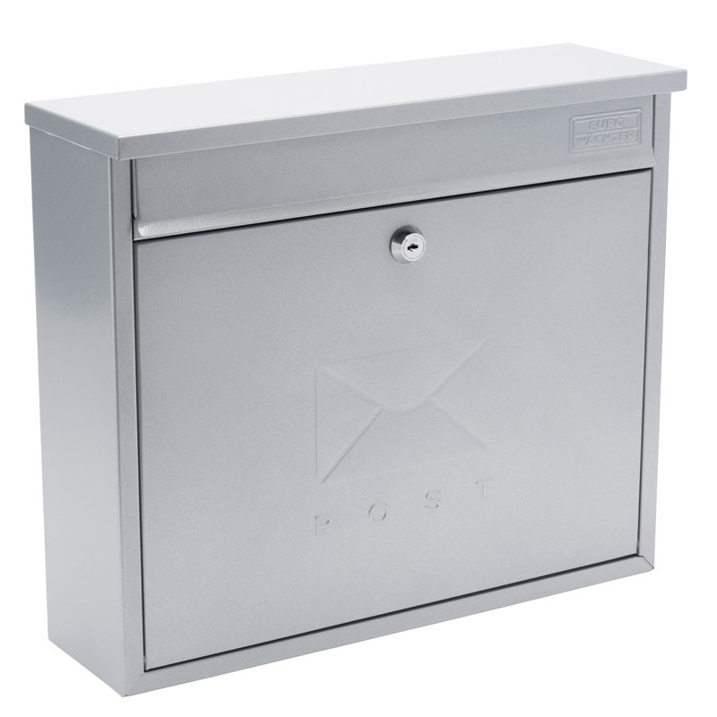 Elegance MB02 Post Box Silver - Broughtons Lighting & Ironmongery