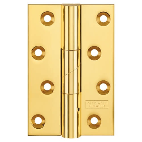 Falling Hinges 1841 Left Hand 100x67mm Polished Brass Unlacquered ...