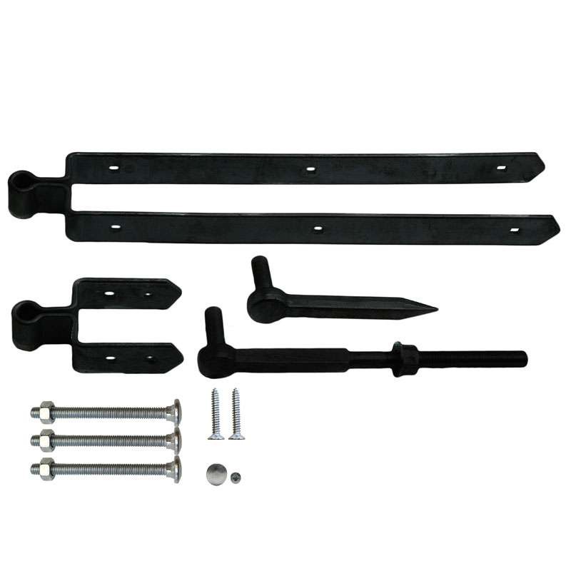 Field Gate Hook to Drive & Bolt Set 24" Black Steel - Broughtons ...