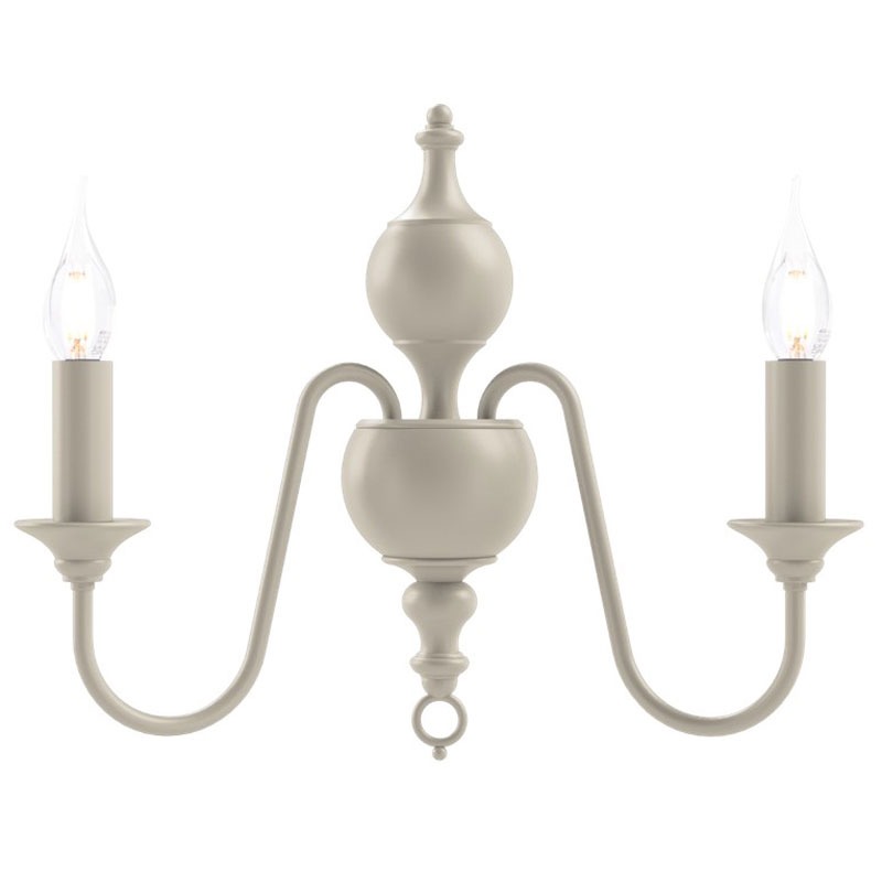 David Hunt Flemish Double Wall Light Bespoke Paint - Broughtons ...
