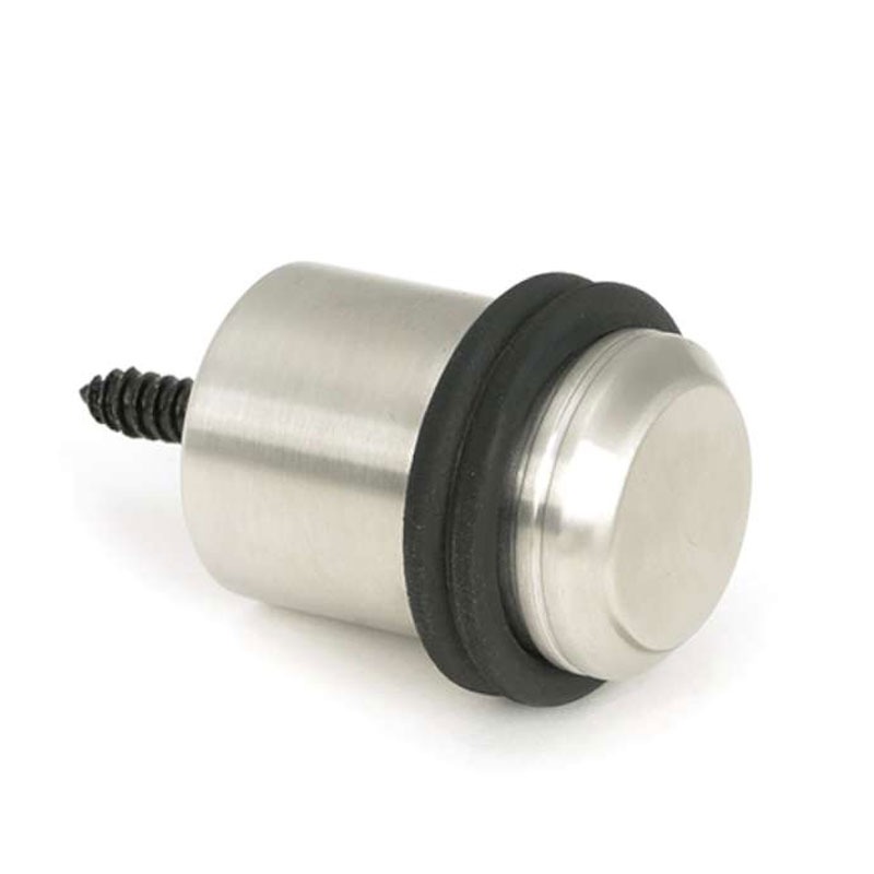 From The Anvil Floor Mounted Door Stop Satin 316 Stainless Steel ...