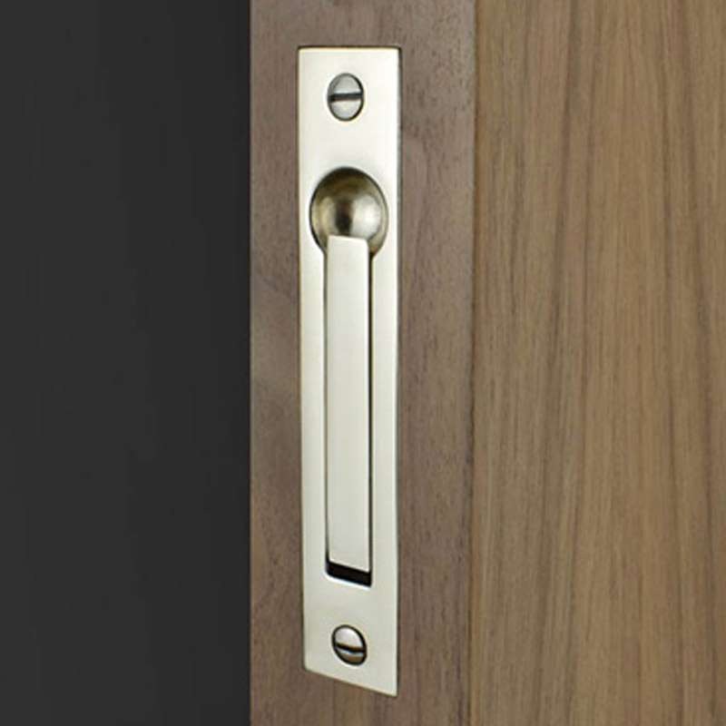 Flush Edge Pull for Sliding Doors Polished Nickel - Broughtons Lighting ...