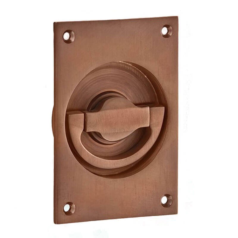 Flush Ring Latch Handle Imitation Bronze Metal Antique - Broughtons ...