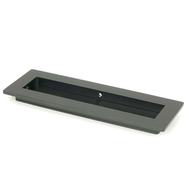 From The Anvil Flush Rectangular Pull Plain 175mm Matt Black ...