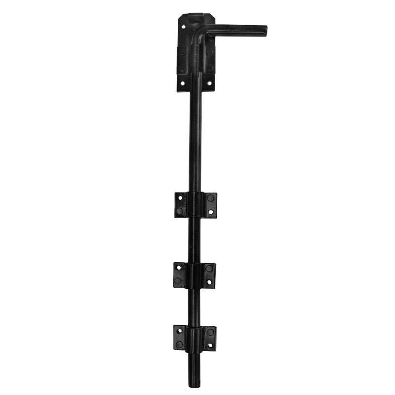 Garage Bolt 12" Black Steel - Broughtons Lighting & Ironmongery