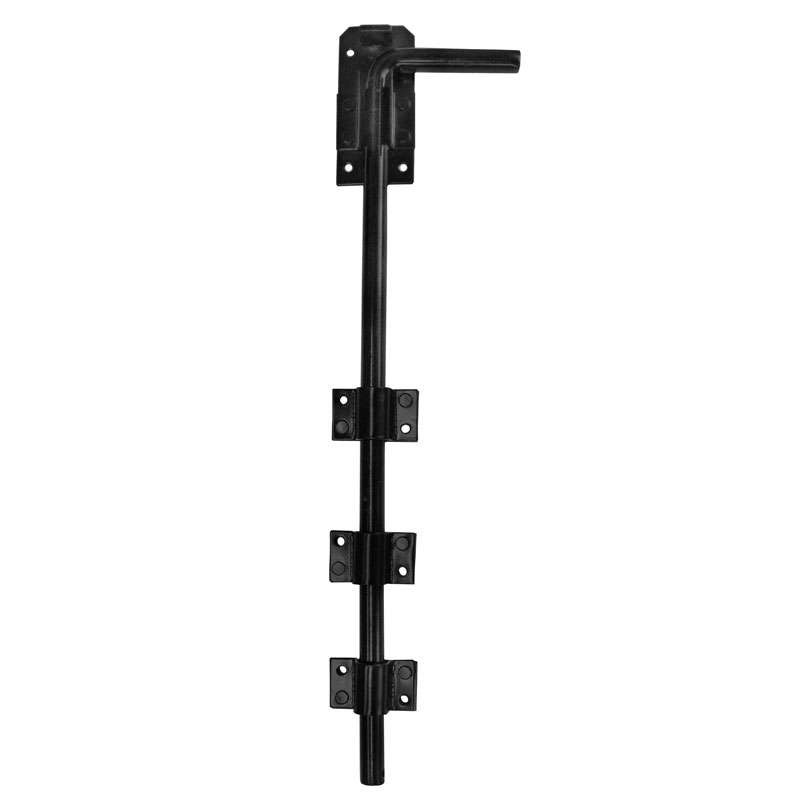 Garage Bolt 18" Black Steel - Broughtons Lighting & Ironmongery
