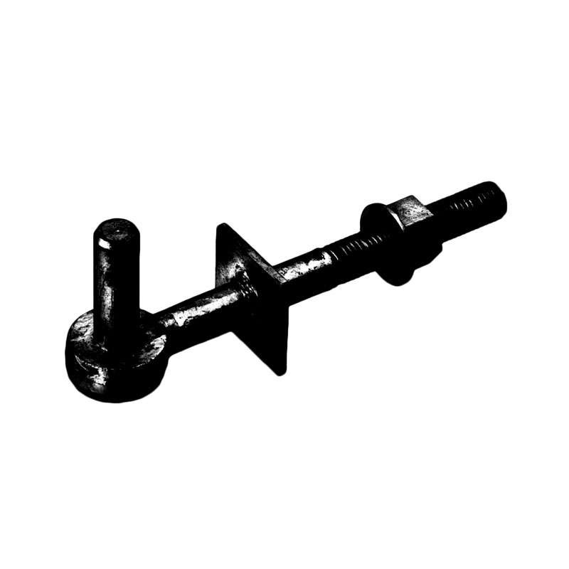 Gate Hanger to Bolt 18" with 19mm Pin Black Steel - Broughtons Lighting ...