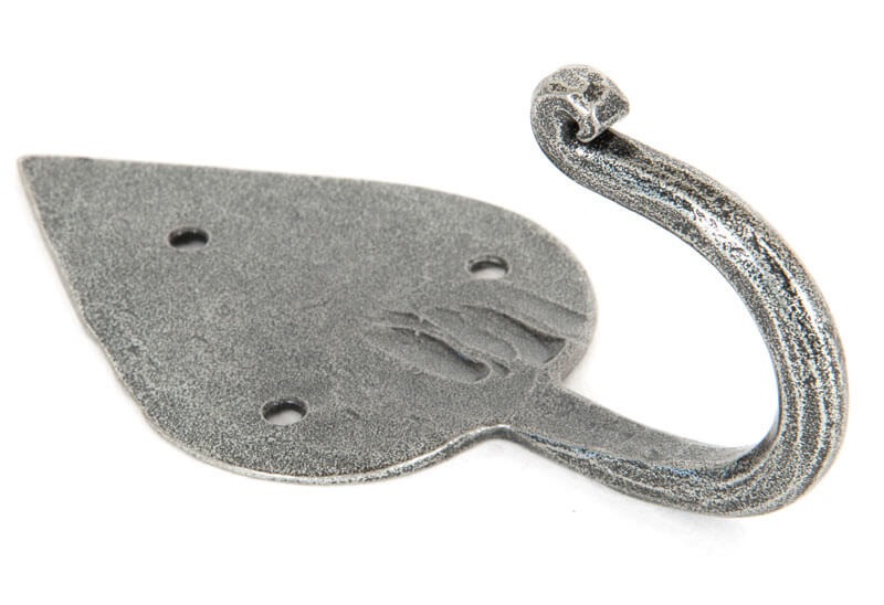 From The Anvil Gothic Coat Hook Pewter Patina - Broughtons Lighting ...
