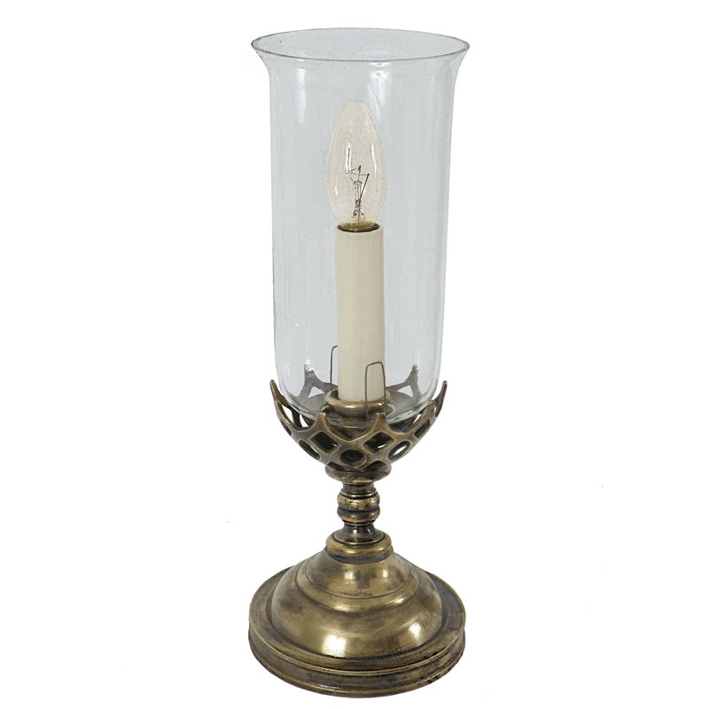 Gothic Small Table Light Renovated Brass - Broughtons Lighting ...