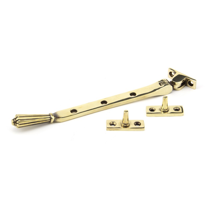 From The Anvil Hinton Window Stay 8" Aged Brass - Broughtons Lighting ...