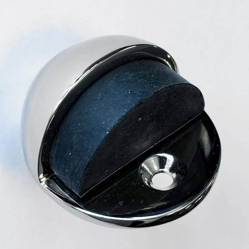 Hooded Door Stop Polished Nickel - Broughtons Lighting & Ironmongery