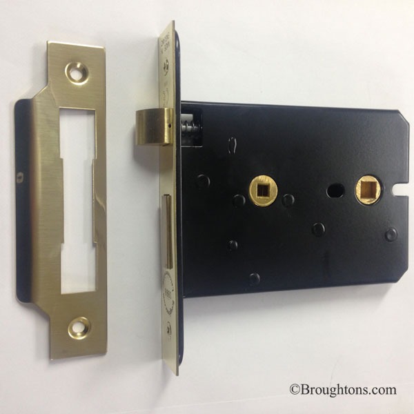 Horizontal Bathroom Lock G8024 5" 5mm Spindle Polished Brass ...